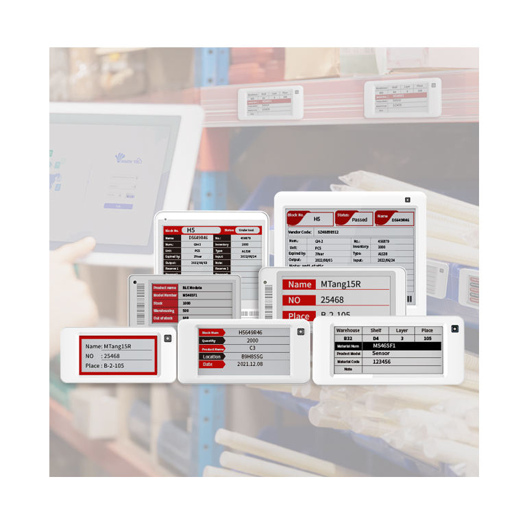 Smart Storage Warehouse Solution - Eink Bluetooth Labels