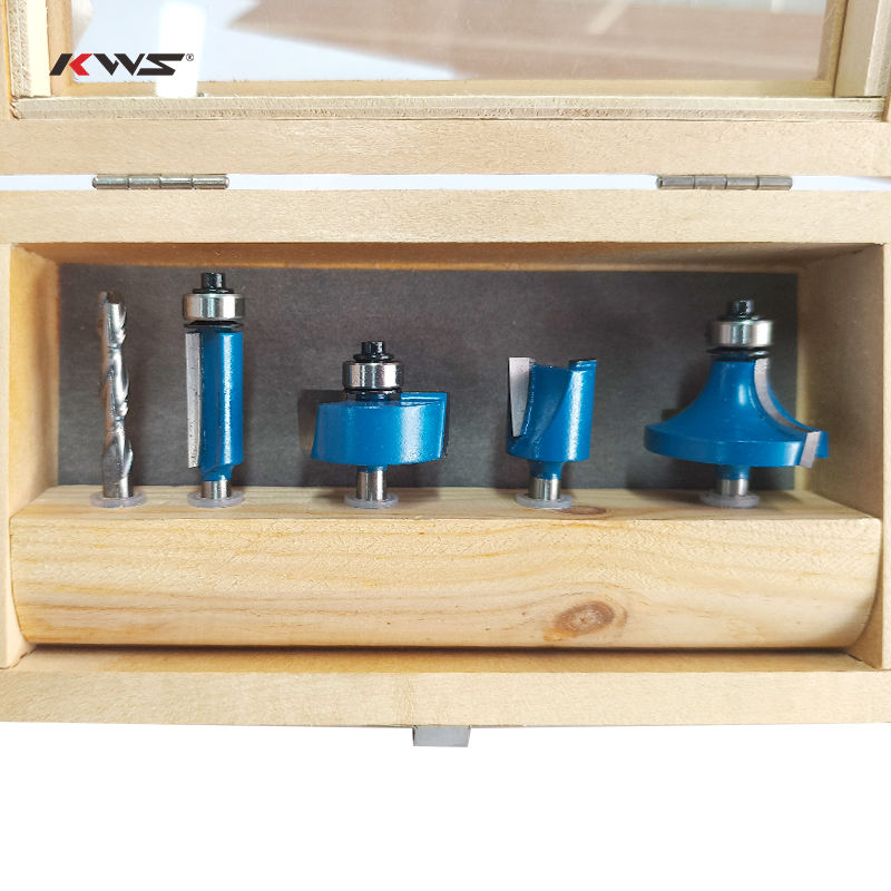KWS Carbide Tipped End Mill Cutting Tools Router Bit Set for Wood ...