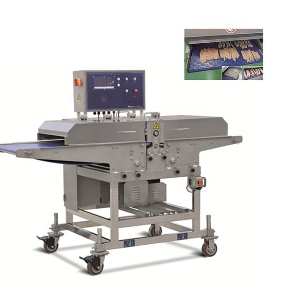 Chicken Skewer and Kebabs Cubes Cutting Machine QTJ500-II| Alibaba.com