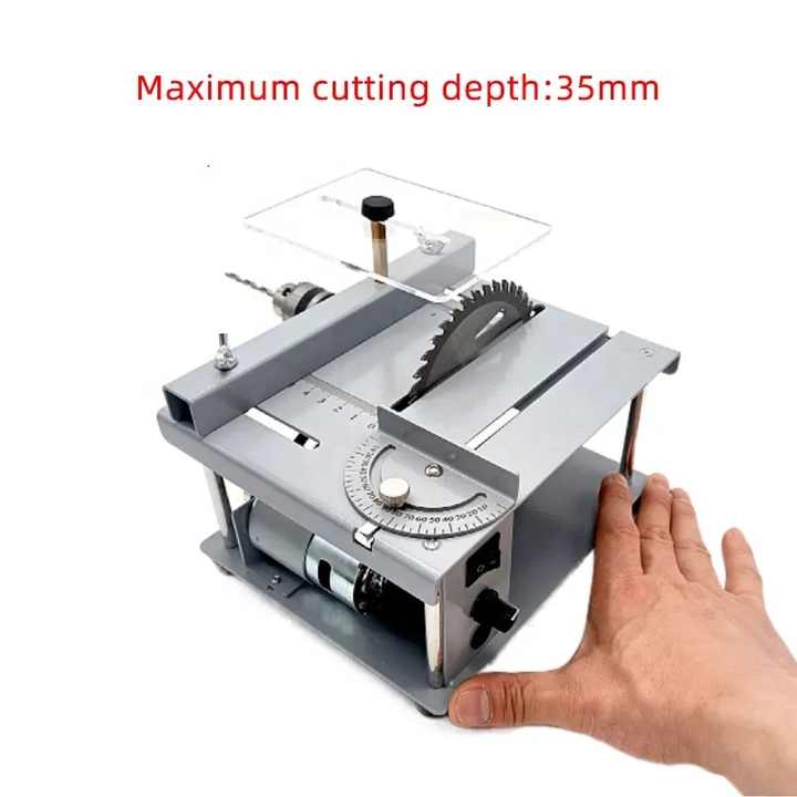 Small Multifunctional Mini Table Saw DIY Model Precision Electric Saw ...