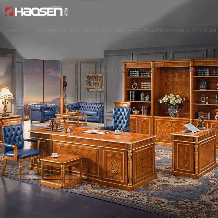 Upscale Gorgeous Wooden Chairman Escritorio Executive Desk Royal Office ...