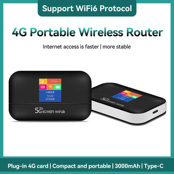 Unlock 4G LTE CAT4 CPE Router XM41 LCD Mobile WIFI6 Router with B1/B3 ...