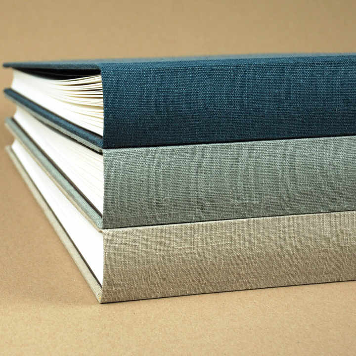 Wholesale Custom Printing Hardcover Fabric Linen Blank Photo Album Book ...