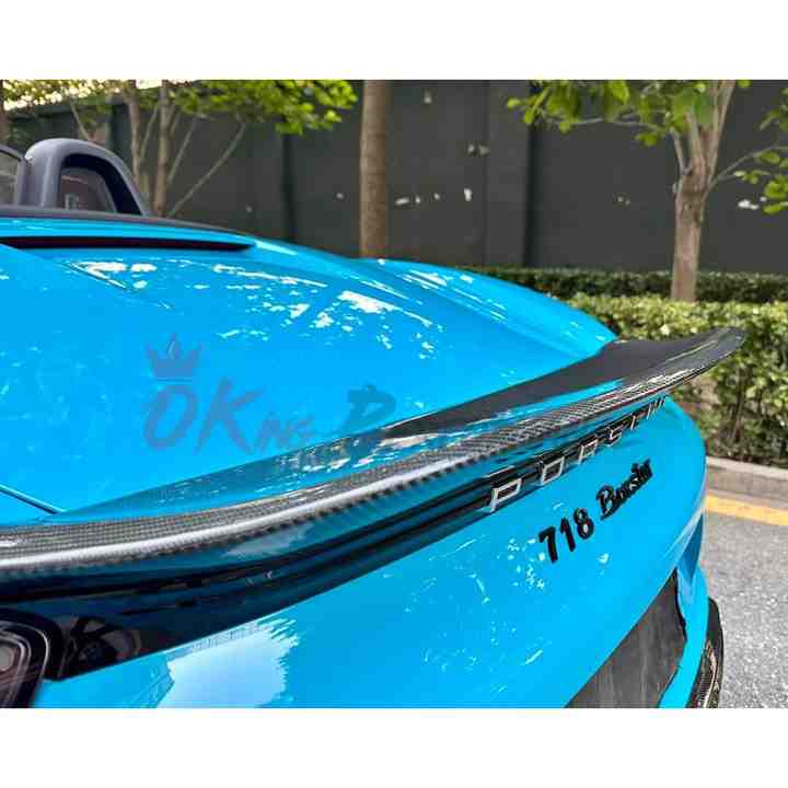 Boxster Carbon Fiber Rear Spoiler Trunk Wing for Porsche 718 Boxster ...