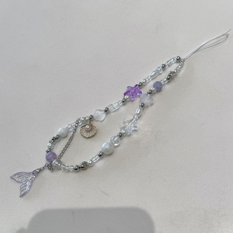 Love and Deepspace Fishtail Star Phone Charms Chain Lovely Pendant for ...