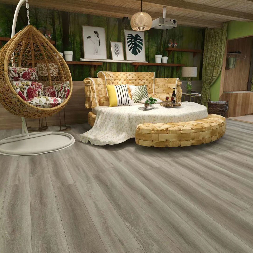 Wood Texture Fireproof PVC Laminate Flooring Interlock SPC Flooring ...