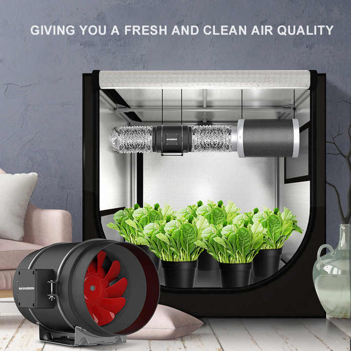 Smart Ventilation Kit - 6 Inch EC Motor Duct Fan with Carbon Filter