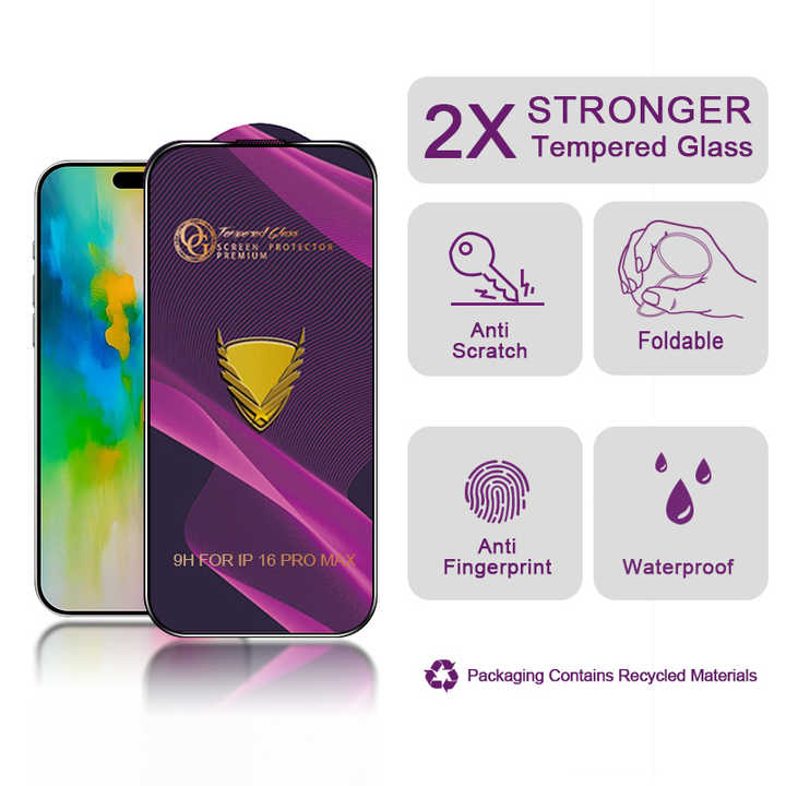 OG Purple Anti Static ESD HD Clear Tempered Glass Screen Protector ...