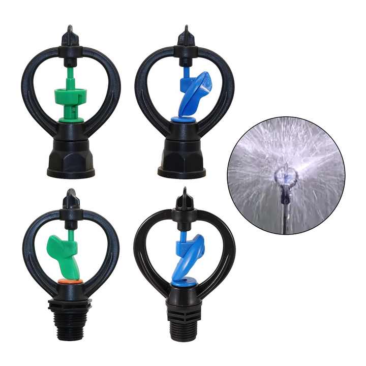 360 Degree 1/2 3/4 Inch Male/Female Thread Butterfly Sprinklers Garden ...