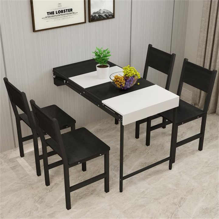 Modern Nordic Extendable Wall Mounted Folding Dining Table Set - Space ...