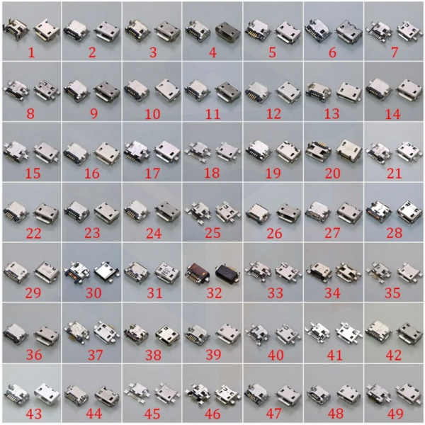 Micro Usb Jack Socket Charging Port Connector for Samsung