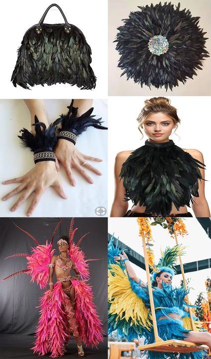 40-45cm Grey Cock Coque Tail Chicken Rooster Feather for Craft DIY ...