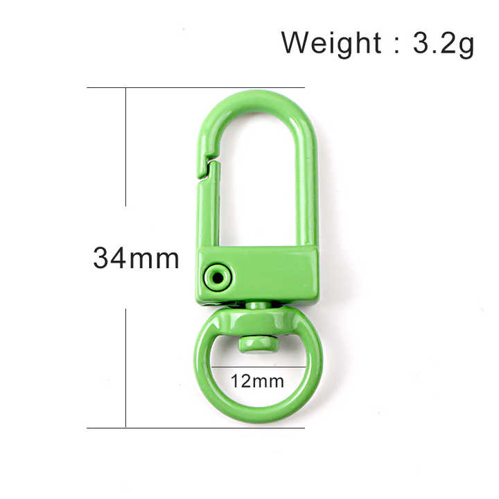 Wholesale Custom Mini Small Metal Carabiner Hook Color Keychain Locking ...