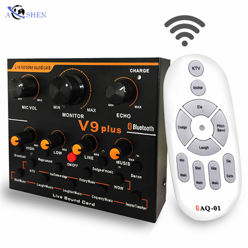 Professional audio interface portable usb sound card mixer 48V ...