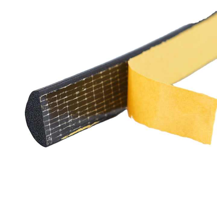 Semi Circle EPDM Foam Rubber Seal Strip Half Round Weatherstrip with ...