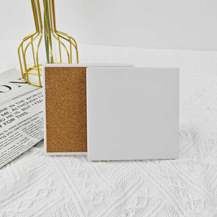 Customized 10 CM Ceramic Tile Coaster Water Absorption and Anti-Slip ...