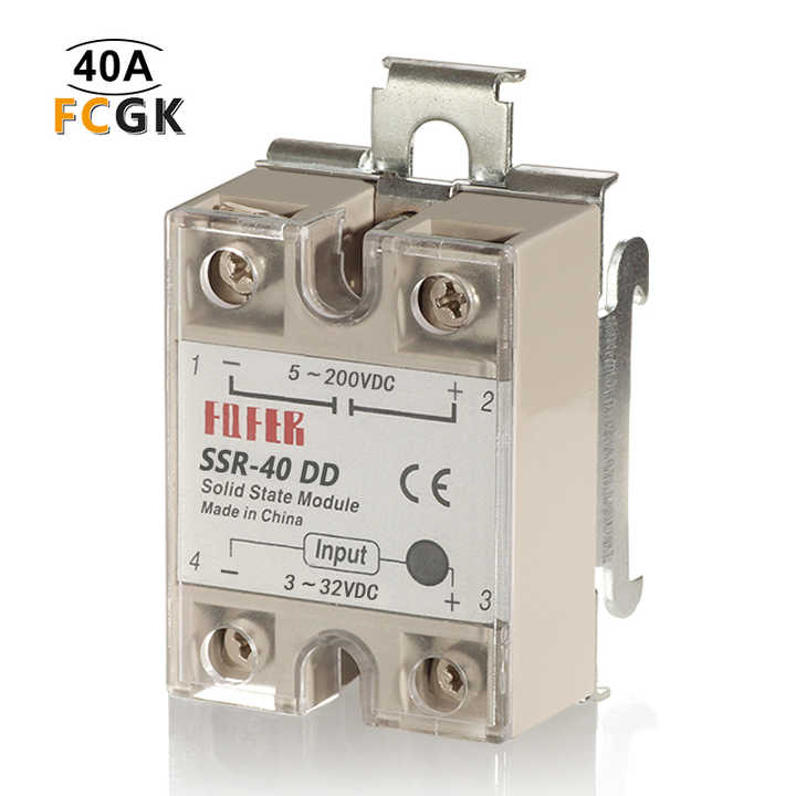 Fotek SSR40DD - 40A Solid State Relay for DC to DC Applications