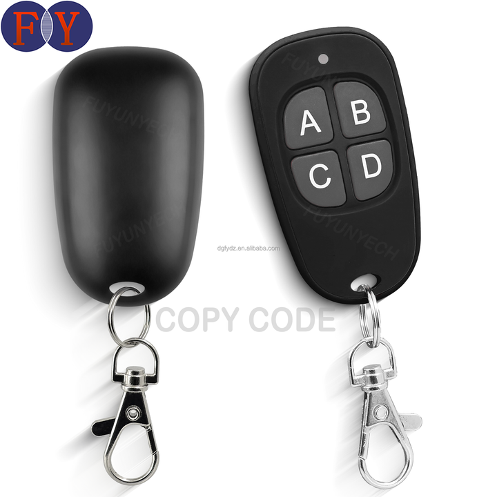 Custom 433MHz 4-Button Garage Door Remote for Reprogramming & OEM