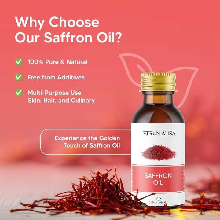 ETRUN ALISA 100% Pure and Natural Saffron Oil Private Label Essential ...