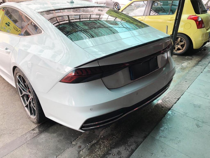 For Audi A7 Sline S7 Rs7 4-door 2019-2021 Carbon Fiber Rear Trunk ...