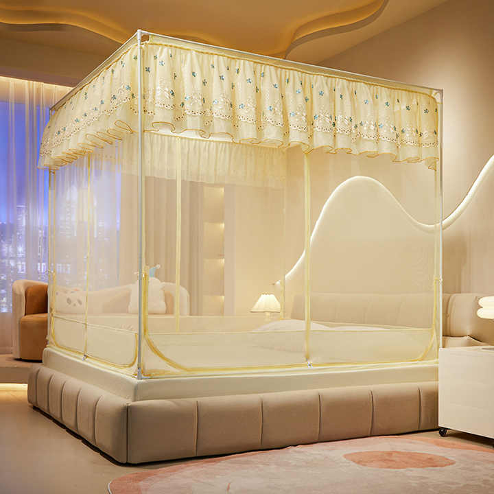 Luxury Royal Palace Canopy Mosquitero With Stand Bedding Netting ...