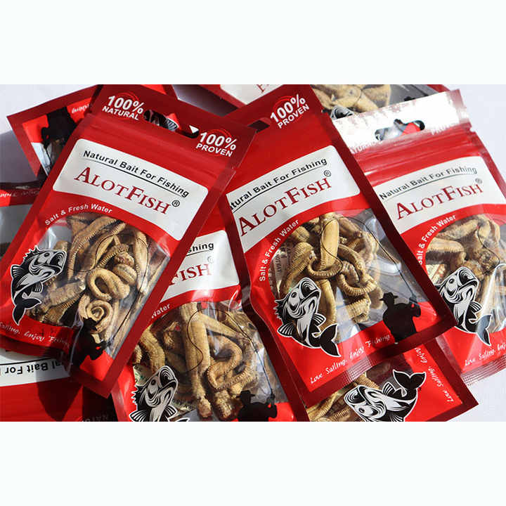 Dry Bloodworm Fish Bait - Effective Lure for Ocean Fishing