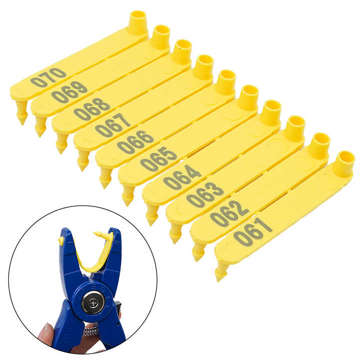 Goat Ear Tags - Durable Plastic Animal Identification