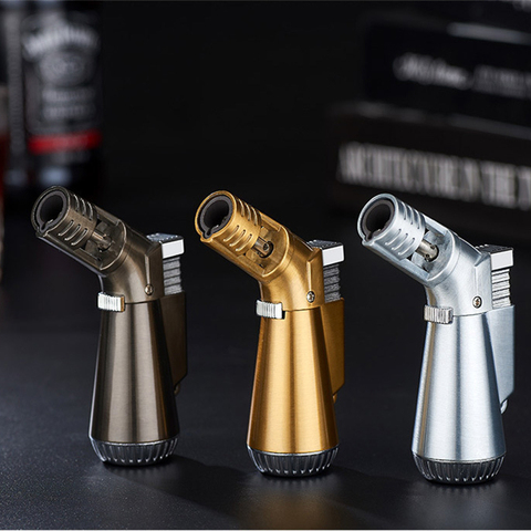 Mini Gas Torch Lighter Windproof Jet Flame Lighter With Key Chain ...