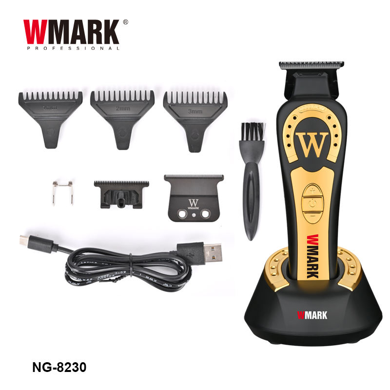 WMARK NG-8230 Cordless Barber Clipper - High-Speed Motor Hair Trimmer ...
