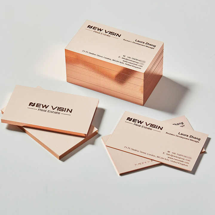 Custom Visiting Card - Luxury Black Embossed Business Card