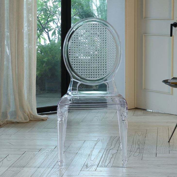Wholesale Round Back Transparent Acrylic Plastic Hotel Dining Chair ...
