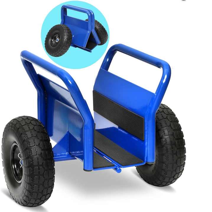 Auto-clamp Heavy Duty Panel Dolly Slab Dolly 10" Solid Rubber Tires ...