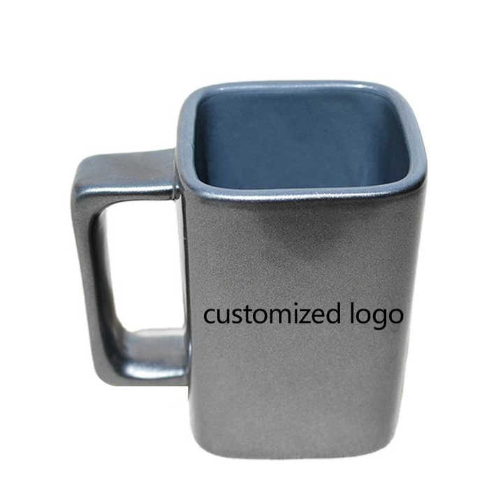 Wholesale Ceramic Mugs Creative Unique Square Ceramic Coffee Mug With ...