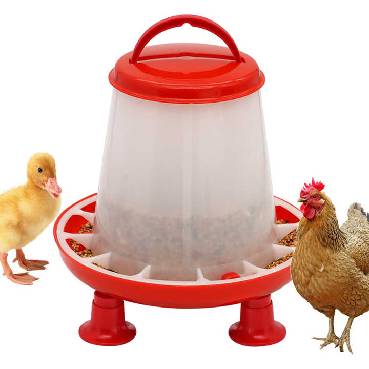 Automatic Chicken Feeders Plastic Duck Chicken Feeding Bucket 1.5kg ...