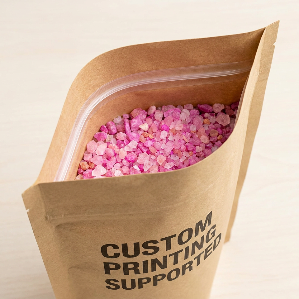 Custom Logo Transparent Window Kraft Paper Bag Biodegradable Eco ...