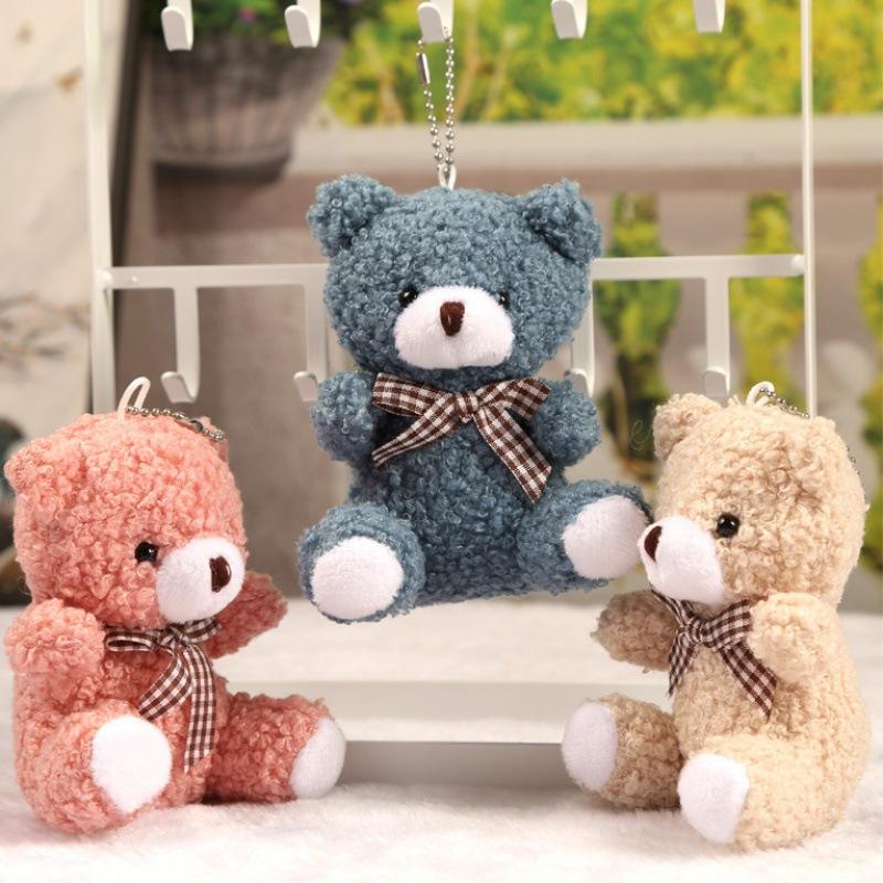 Cute Fluffy Teddy Bear Keychain, Plush Toy Bear, Bag Keychain, Doll ...