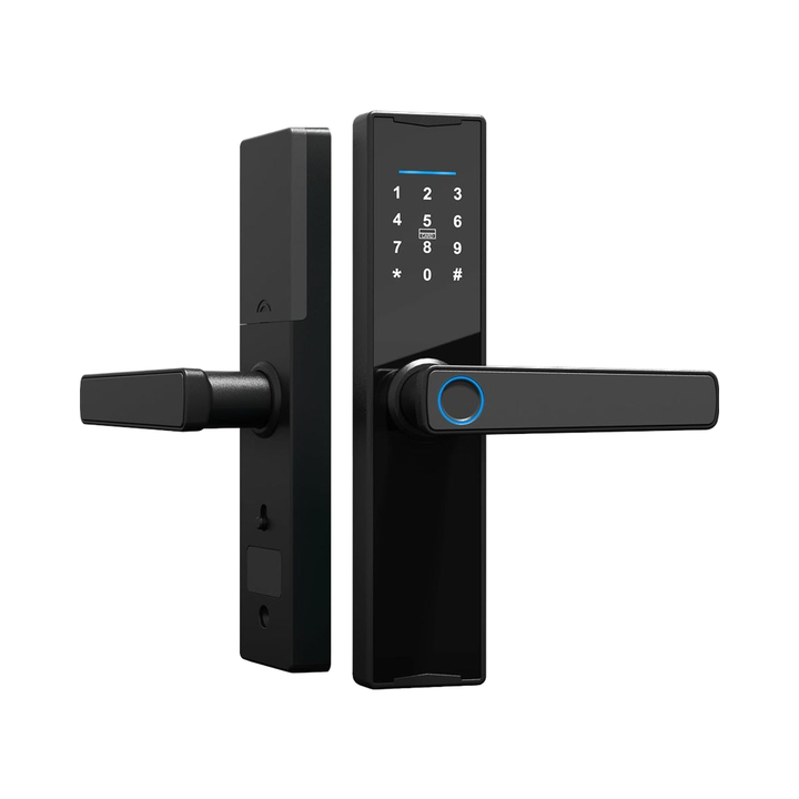 GULI Smart Lock Fingerprint Keypad Aluminum Alloy Wood Door Electronic ...