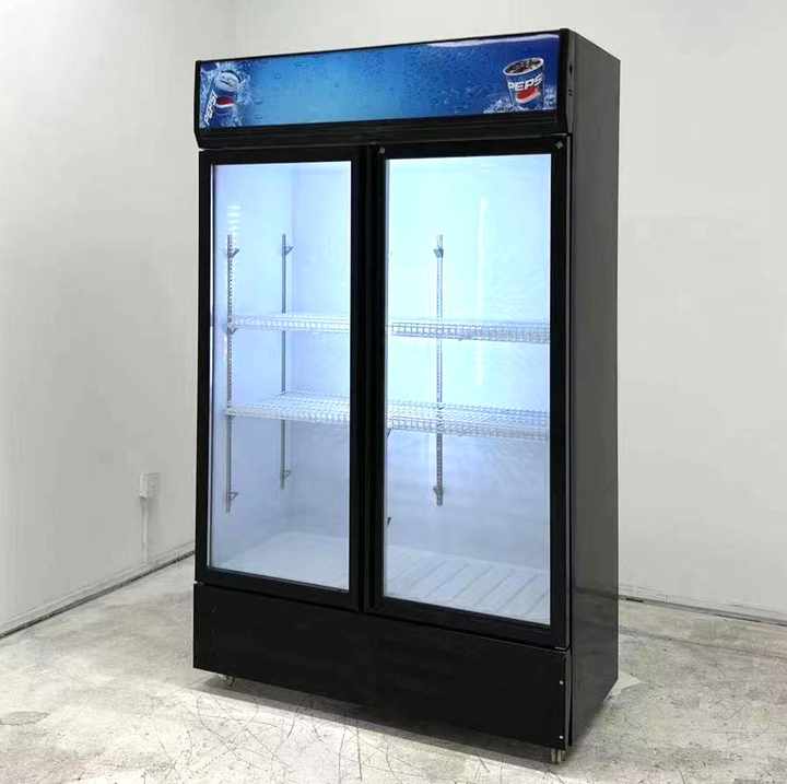 BYRON/EDM Commercial Refrigerated Showcase - 2 Door Freezer Chiller