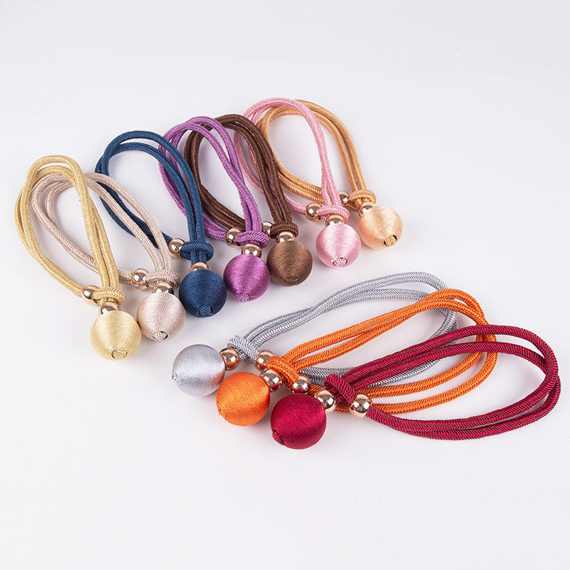 Curtain Monochrome Binding Ball Curtain Strapping Curtain Strapping ...
