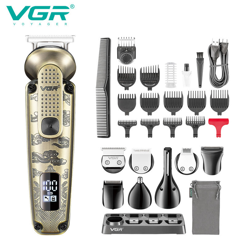VGR V-103 8-in-1 Men's Grooming Kit - Waterproof Shaver & Trimmer Set ...
