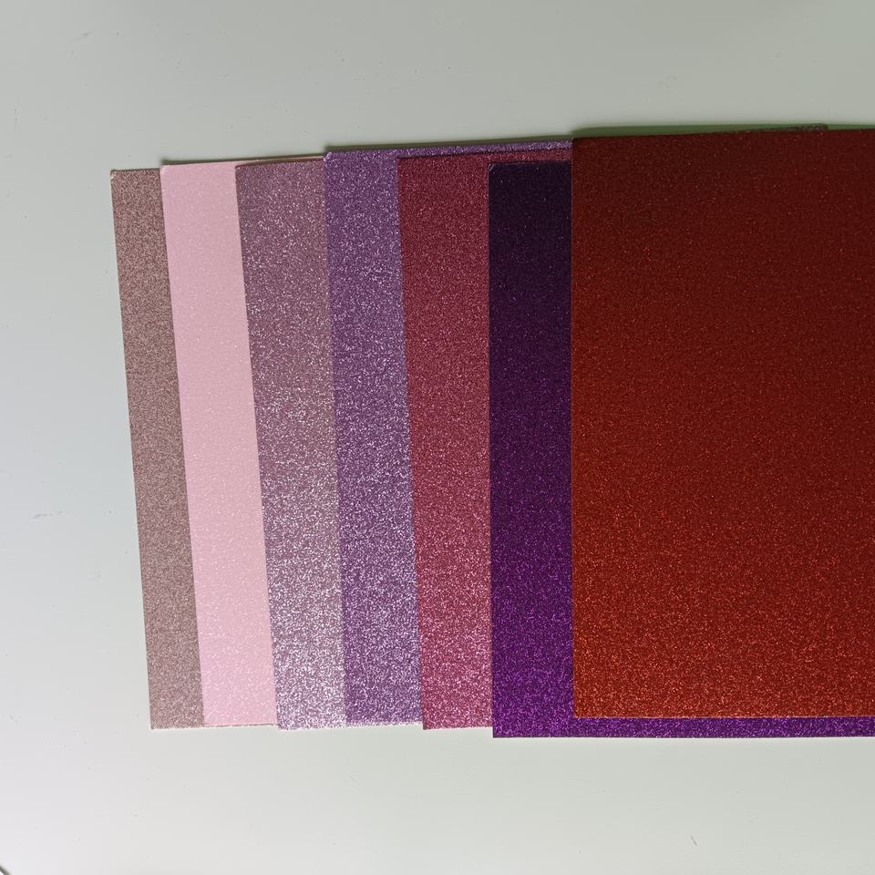 250g A4 One Side Diy Material Decoration Glitter Paper Sheet Color ...