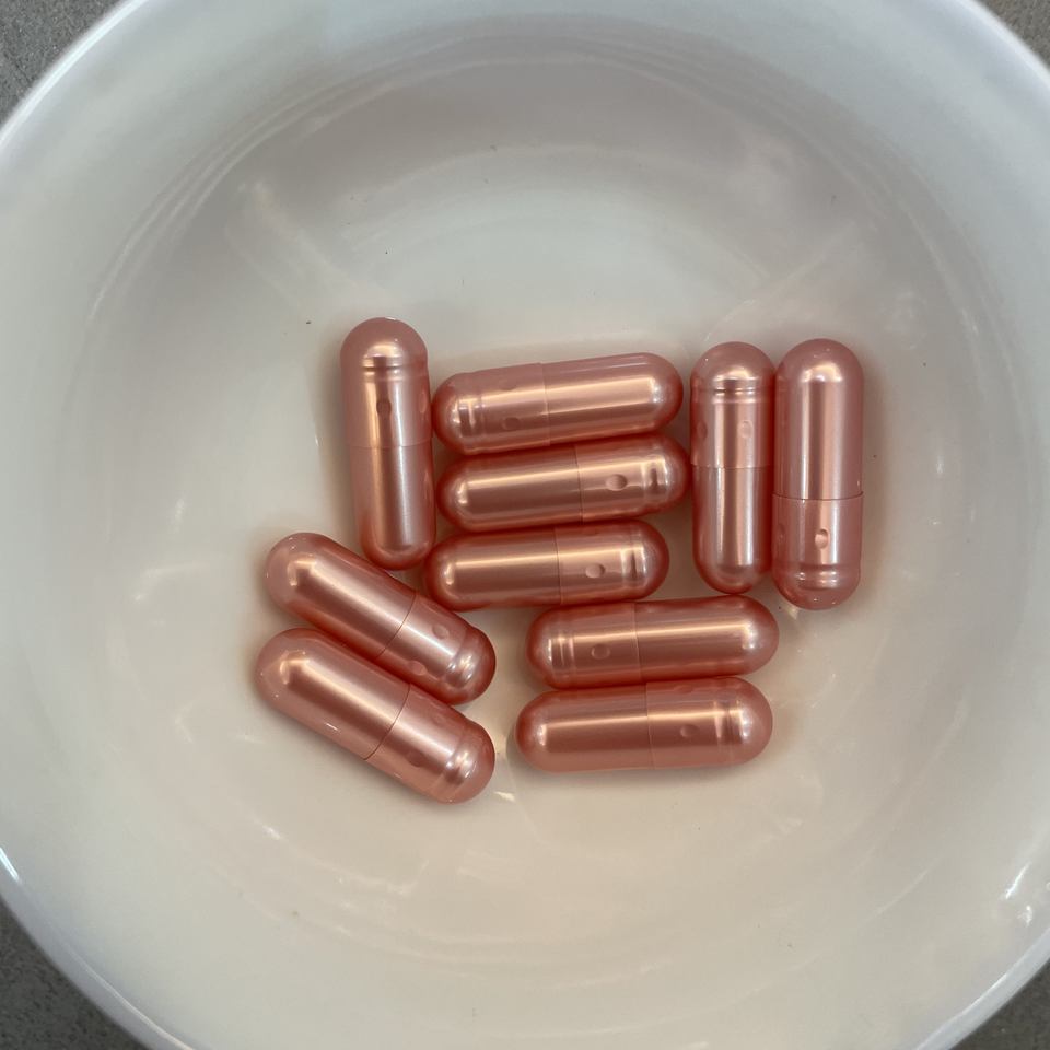 Halal Vegetarian Empty Hard Gelatin Capsules Pearl Enteric-coated ...