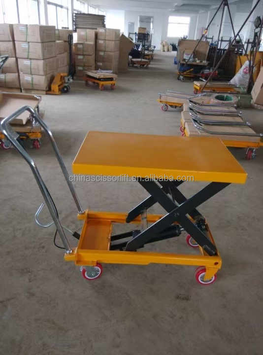 Hydraulic Manual Operated Handling Hand Lifting Small Manual Trolley ...
