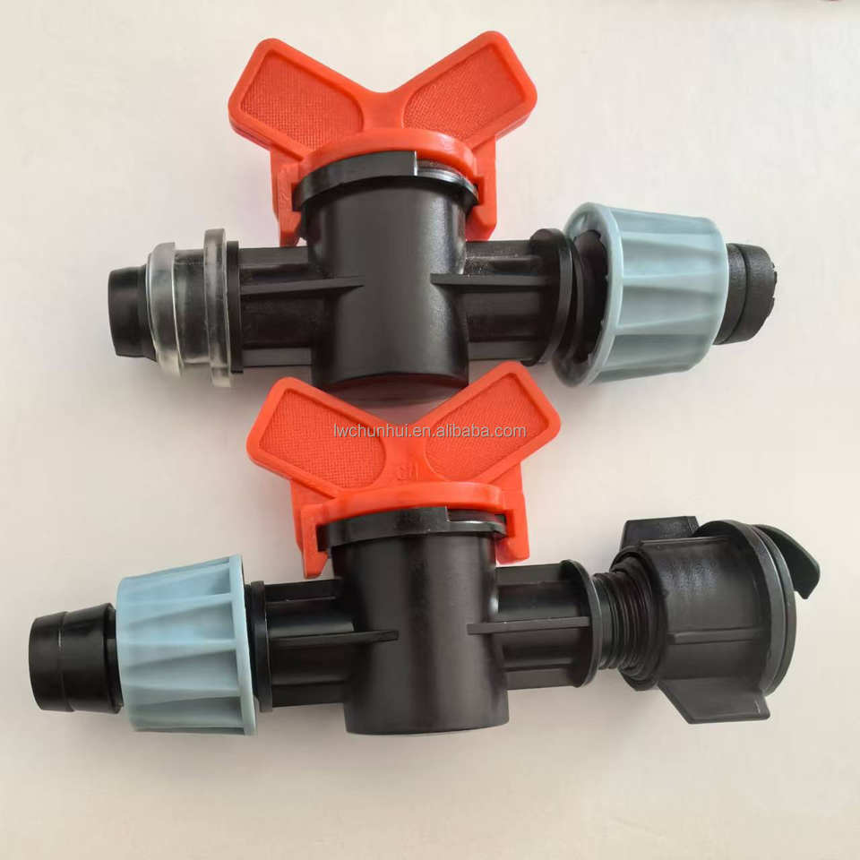 Drip Irrigation System Hose Bypass Valve 16mm Drip Tape Connector ...