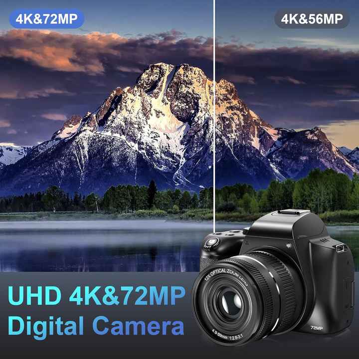 4K 10x Optical Zoom Camera - Best for Photography