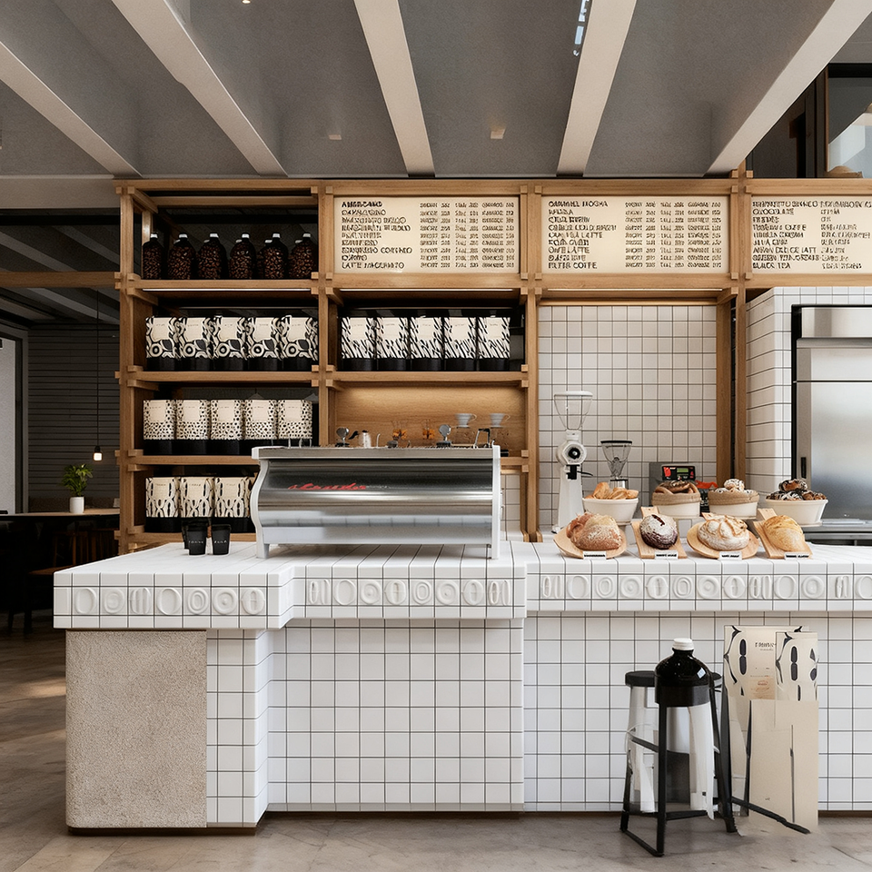 Modern LED Bakery Display Fixtures with Customizable MDF/Solid Wood ...