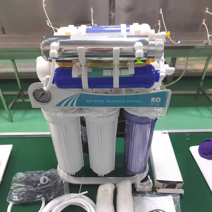 8-Stage With UV 400 GPD and Iron Bracket Reverse Osmosis Water ...