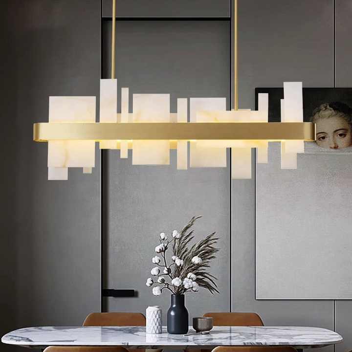 Postmodern Light Luxury and Minimalist Restaurant Pendant Lamp Brass ...