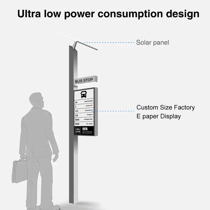 28 Inch E-ink Display Outdoor Monitor Wholesale Price Bus Station E ...