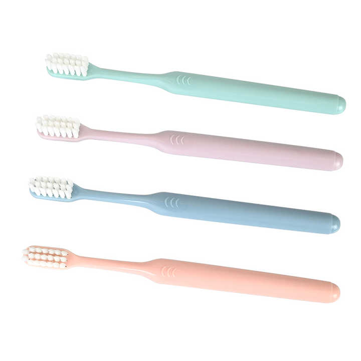 High Density Large Round Hole Scrub Handle Adult Toothbrush New Soft ...
